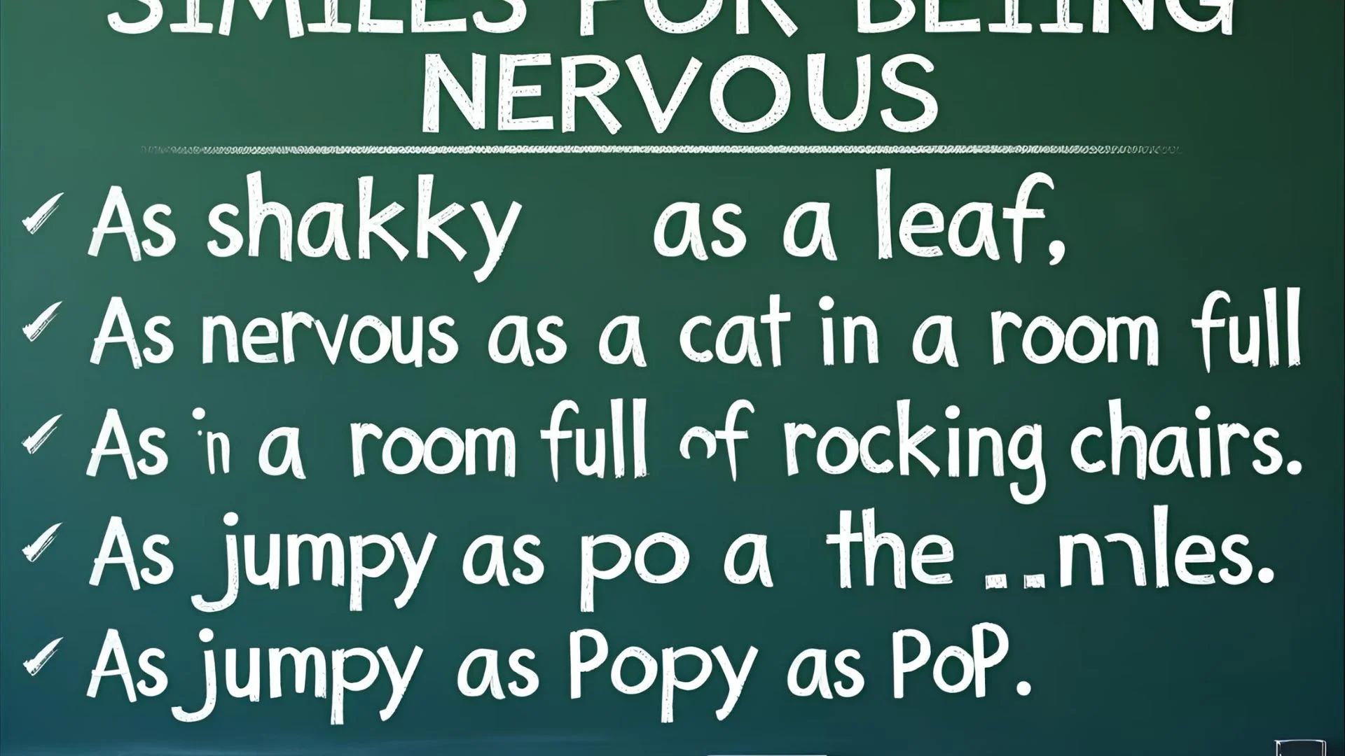 30 Best Similes for Being Nervous with Examples [2025 Edition]