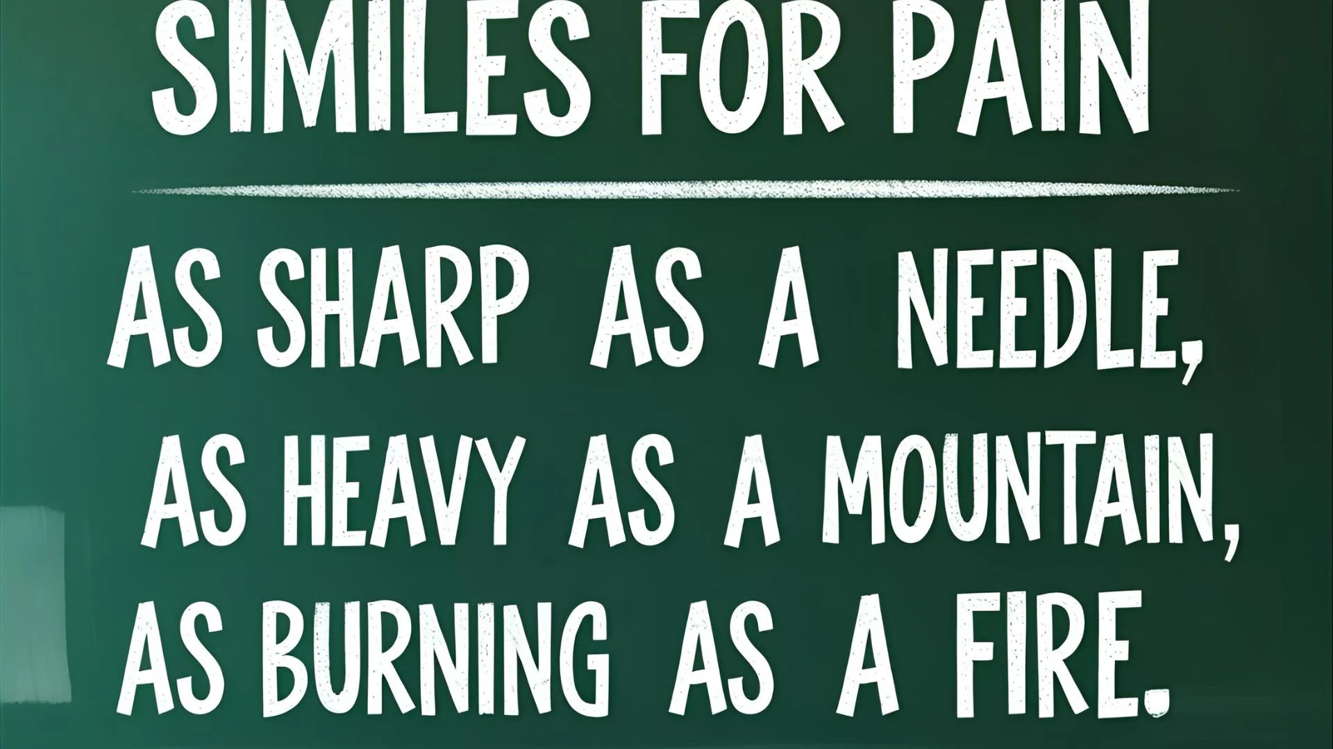 35+ Brilliant Similes for Pain Examples with Explanations 2025