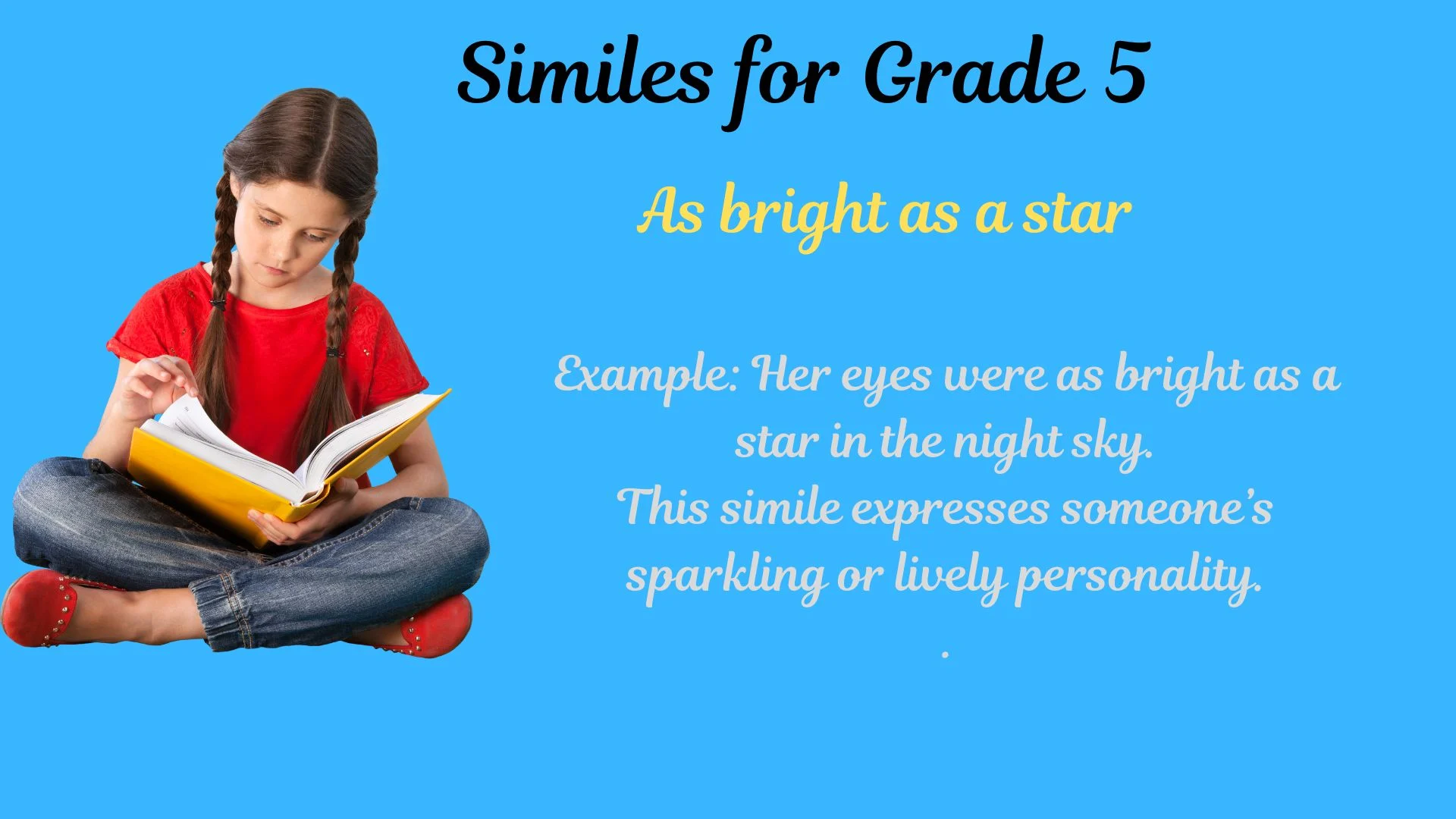 37 Brilliant Similes for Grade 5 with Examples