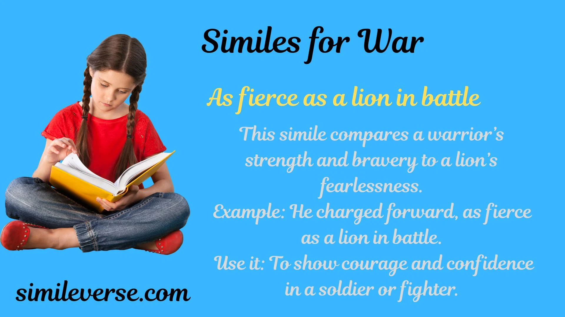56 Powerful Similes for War with Examples and Meanings